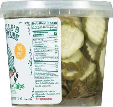 Grillos Pickles Dill Pickle Chips 25 Oz 25 Oz Shipt