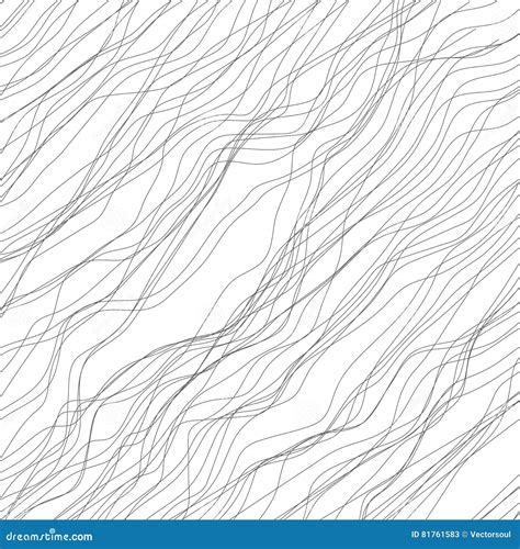 Random Lines Abstract Monochrome Geometric Texture Pattern Stock Vector Illustration Of