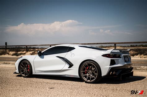 Chevrolet Corvette C8 Stingray White With Bronze Savini Sv F5