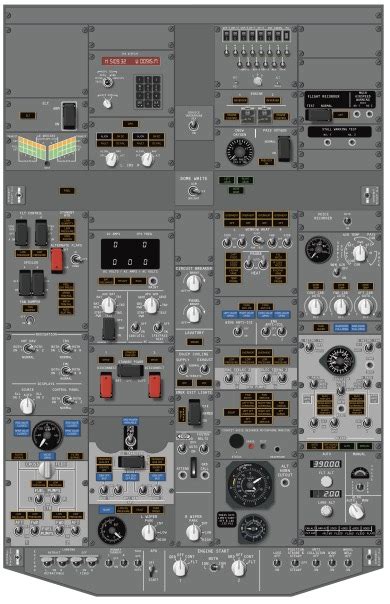 Boeing B737 Flight Deck Cockpit Training Posters By Flightvectors