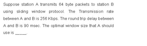 computer networks ace test series computer networks sliding window