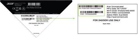 The Location Of The Serial Number Or Snid On Your Acer Predator Connect W6 Acer Community