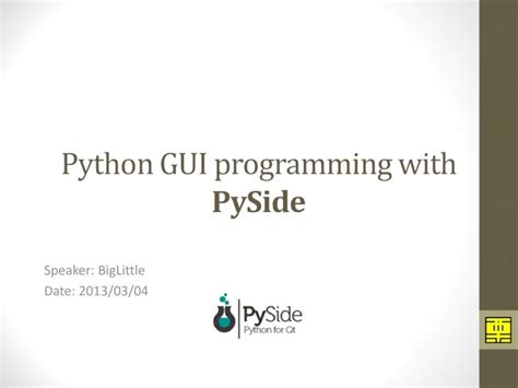 Pdf Python Gui Programming With Pyside