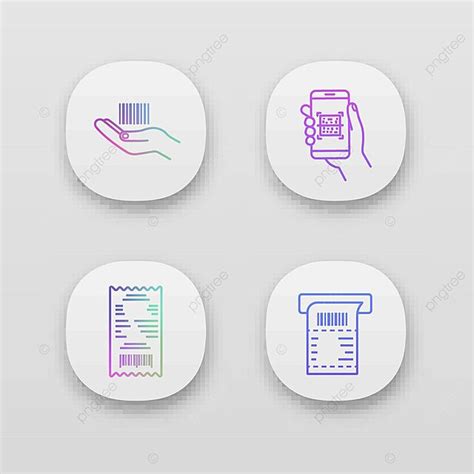 Barcodes App Icons Set Matrix Id Delivery Vector Matrix Id Delivery PNG And Vector With