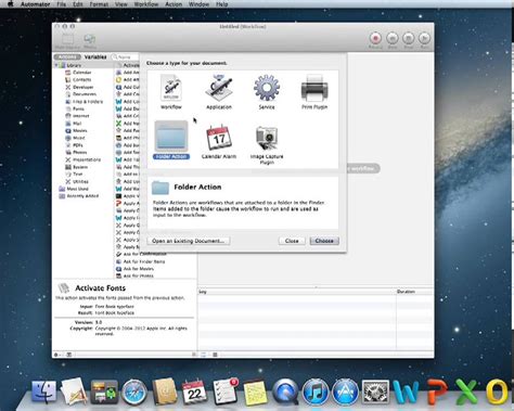 Mac Os X Automator Feature Youtube