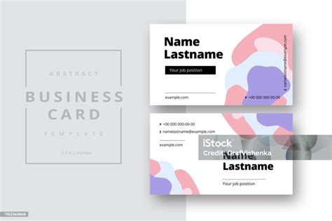 트 렌 디 한 최소한의 추상 명함 템플릿 기하학적 패턴 현대 기업 문구 Id 레이아웃 정보 샘플 이름 텍스트 벡터 패션 배경 디자인입니다 0명에 대한 스톡 벡터 아트 및