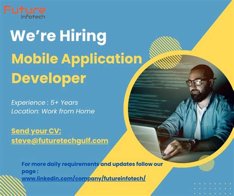 Future Infotech Is Hiring For Mobileapplicationdeveloper Future Infotech