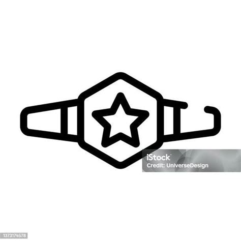 챔피언 벨트 얇은 라인 아이콘 경쟁 스포츠 개념 격리 윤곽 기호에서 선형 아이콘을 훈련 웹 디자인 및 앱에 대한 벡터 그림 기호 요소입니다 0명에 대한 스톡 벡터 아트 및