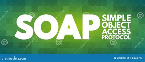 Soap Simple Object Access Protocol Acronym Technology Concept