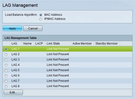 Link Aggregate Group Lag Configuration On 200 300 Series Managed Switches Cisco