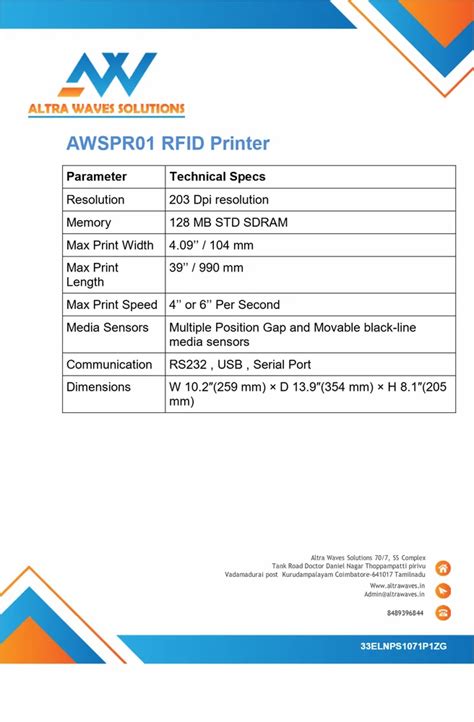 Barcode Rfid Printer 4 Inches At ₹ 110000piece In Coimbatore Id