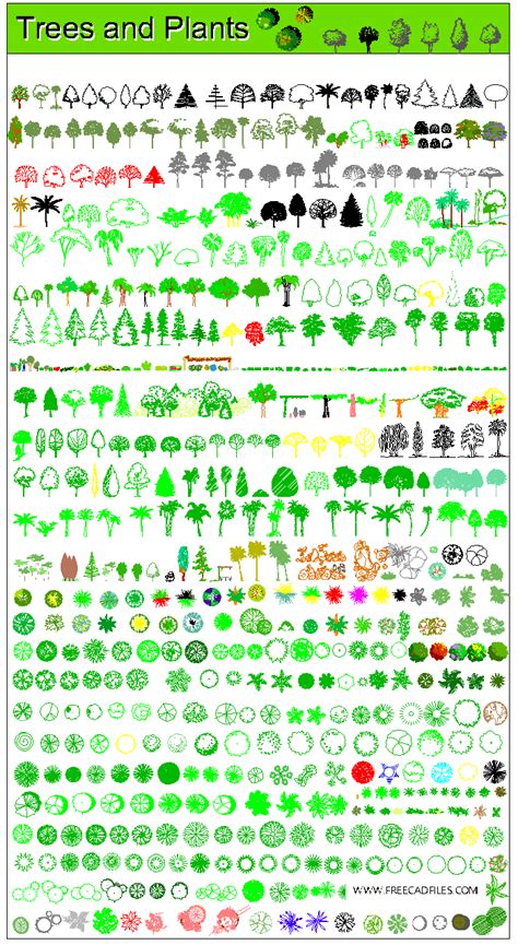 Trees And Plants Blocks DWG Trees And Plants Blocks DWG