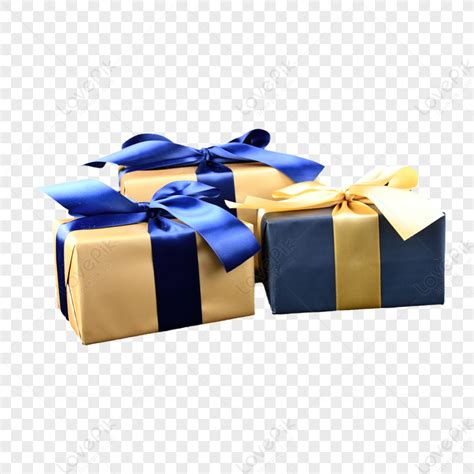 크리스마스 파란색 노란색 선물 상자분위기장식제전 Png 일러스트 무료 다운로드 Lovepik