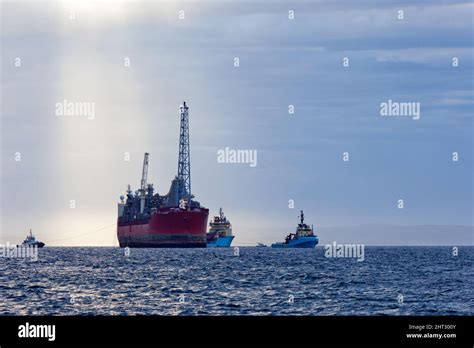 Beautiful View Of Oil And Gas Fpso Floating Production Storage And