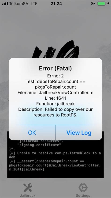 [help] Cant Jailbreak Keep Getting This Error What Can I Do R