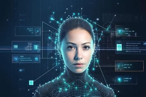 Premium Ai Image Young Woman Face Detection And Recognition Of Citizen People Beautiful