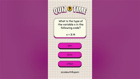 Python Quiz 4😴😴😴 Programmingquiz Pythonquiz Youtube