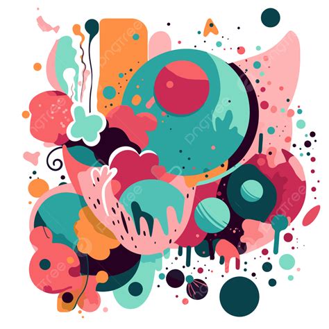 추상 다채로운 벡터 아트 추상 모양 디자인 Psd 파일 만화 추상적인 클립 아트 만화 Png 일러스트 및 벡터 에 대한 무료 다운로드 Pngtree