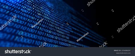 Matrix Binary Numbers Binary Computer Code Stock Illustration