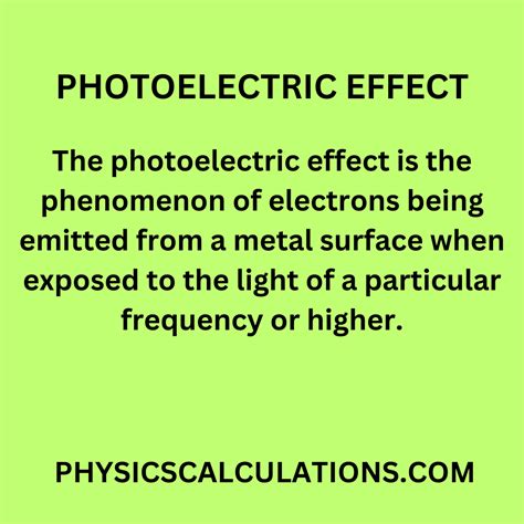 What Is Photoelectric Effect