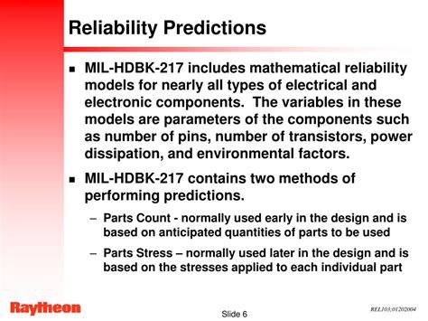 Ppt Reliability Predictions Powerpoint Presentation Free Download