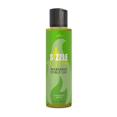 Sizzle Lips Caramel Apple Warming Gel 125ml Passionzone