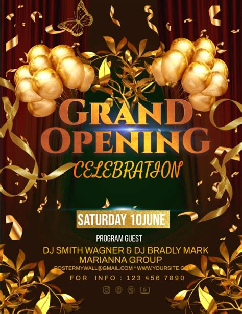 Grand Opening Template Postermywall