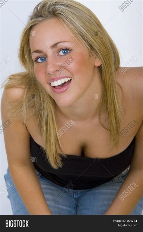 Kneeling Blonde Image And Photo Free Trial Bigstock
