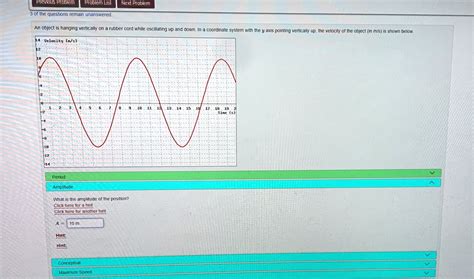 Solved An Object Is Hanging Vertically On A Rubber Cord While