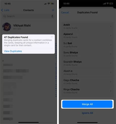 How To Merge Or Delete Duplicate Contacts On An Iphone