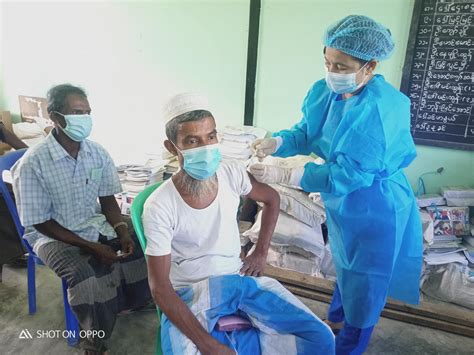 မြေပုံမြို့၊တောင်ပေါ်ရပ်ကွက်ရှိ အသက် ၅၅ နှစ် နှင့်အထက် ဘင်္ဂါလီလူမျိုးများအား ကိုဗစ် ၁၉ ရောဂါကာက