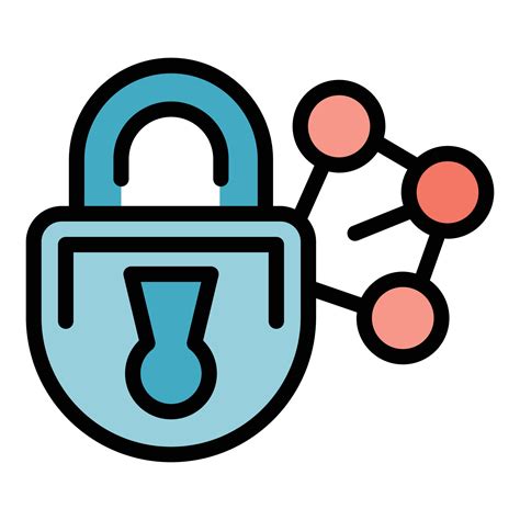 Lock Password Icon Color Outline Vector 15204690 Vector Art At Vecteezy