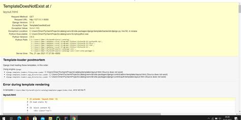 django da templatedoesnotexist at hatası django yazbel forumu