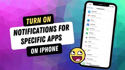 How To Turn On Notification For Specific Apps On IPhone YouTube
