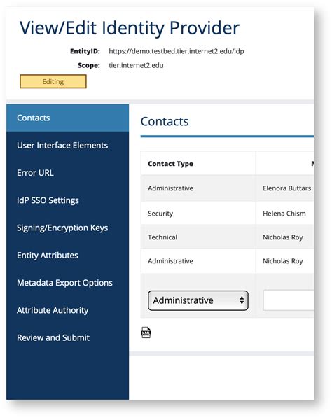 Federation Manager Update Idp Incommon Federation Internet2 Wiki