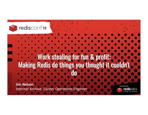 Work Stealing For Fun And Profit Jim Nelson Ppt