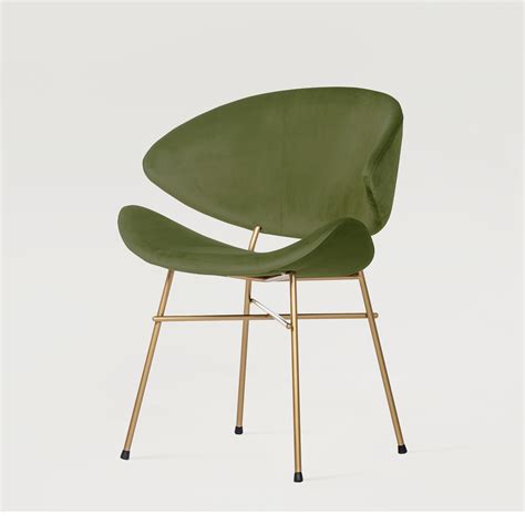 Chair Cheri Velours Gold Green Ikershopeu