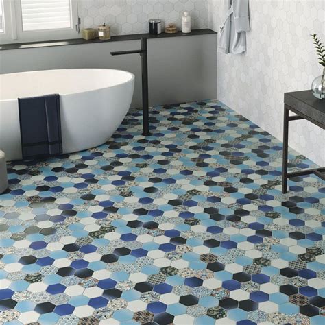Hexagonal Floor Tiles Designed For Flooring 6 To 8 Mm In Hyderabad