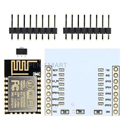 esp 12e esp8266 wifi wireless transceiver module with pcb antenna adapter board for arduino