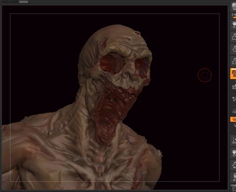 Naked Zombie D Model Animated Rigged CGTrader