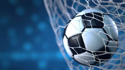 파란색 배경에서 축구공 타격 목표의 3d 렌더링 축구 네트 축구 골 운동장 배경 일러스트 및 사진 무료 다운로드 Pngtree