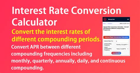 Equivalent Interest Rate Calculator Convert Apr To Apy Moneycalc