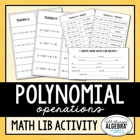 polynomial operations math lib activity all things algebra®