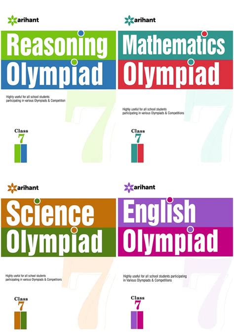 Buy Olympiad Science Class 7th Olympiad Reasoning Class 7th Olympiad Maths Class 7th And