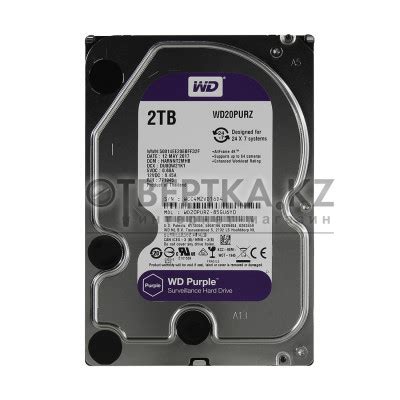 Жёсткий диск для видеонаблюдения Western Digital Purple HDD 2Tb ...