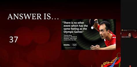 Timothy Wang On Linkedin Proud To Be 1 Of 37 Deloitte Olympians 🏓