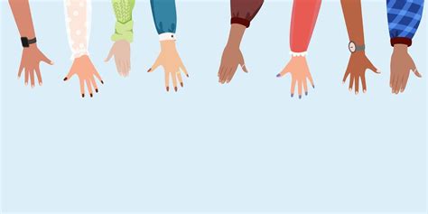 Multicultural Hands Vector Art Icons And Graphics For Free Download