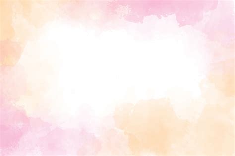 분홍색과 금색 젖은 워시 스플래시 수채화 프레임 배경 프리미엄 벡터