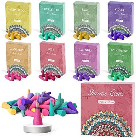 Variety Incense Cones 120 Pack Scent Hi Natural Scented