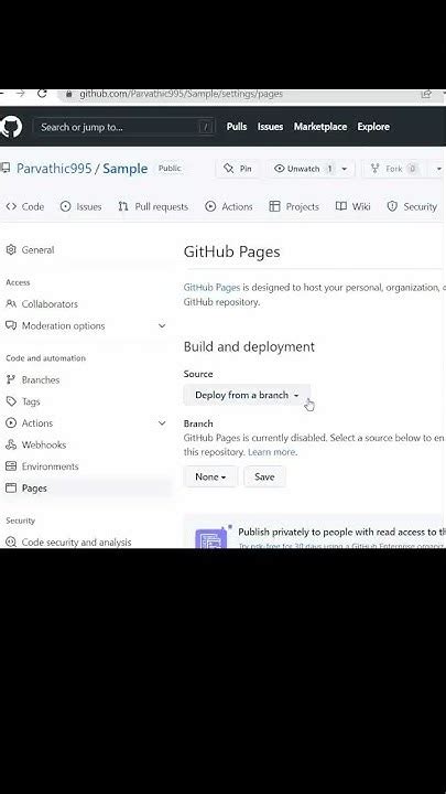 Easily Host A Free Website Using Github தமிழ் Shorts Youtube